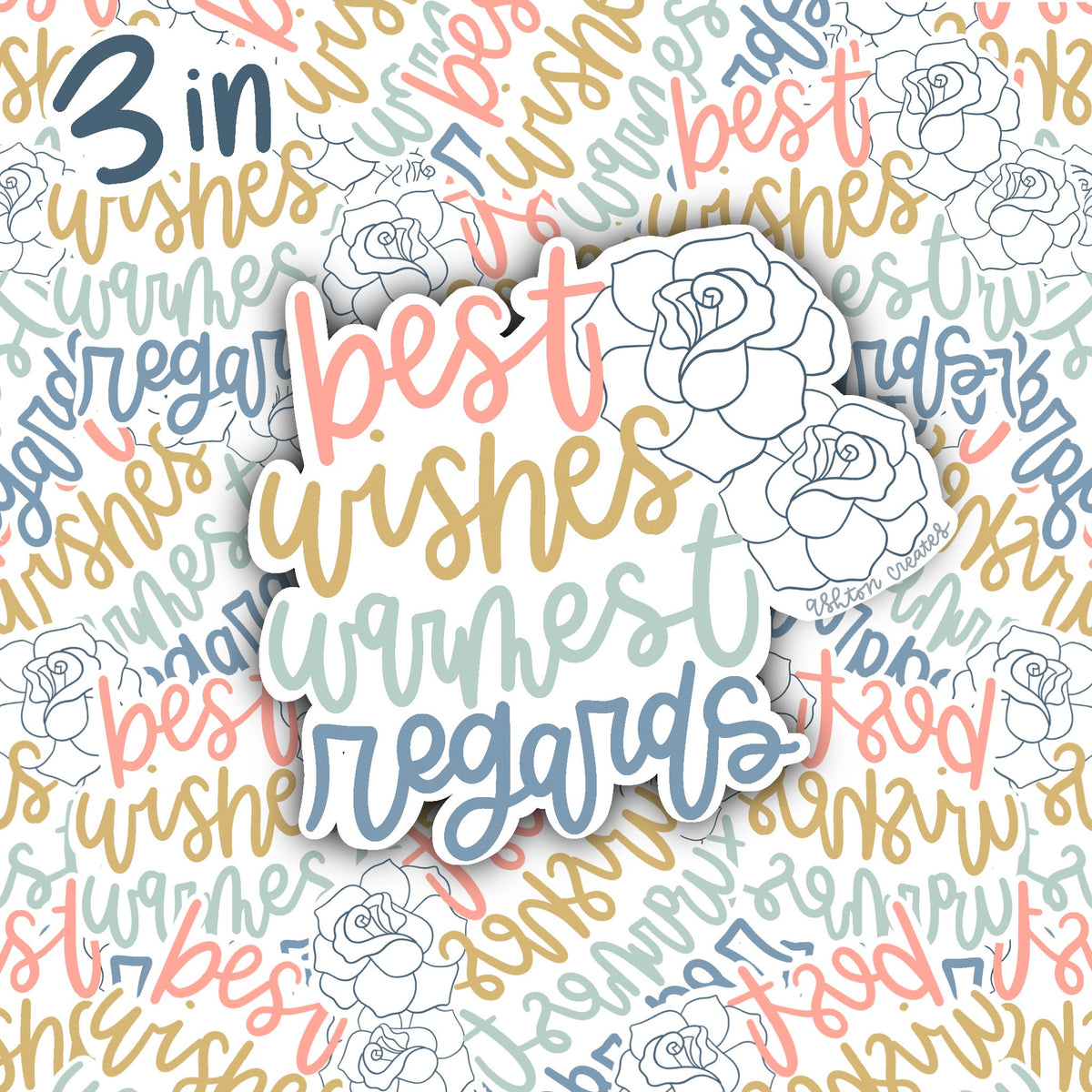 Best Wishes Decal – Ashton Creates